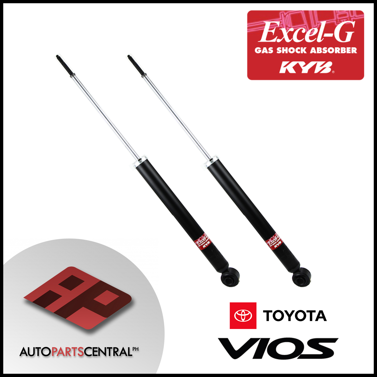 KYB Excel-G Shock Absorber Toyota Vios 2005-2007 Robin Rear SET (2PCs ...