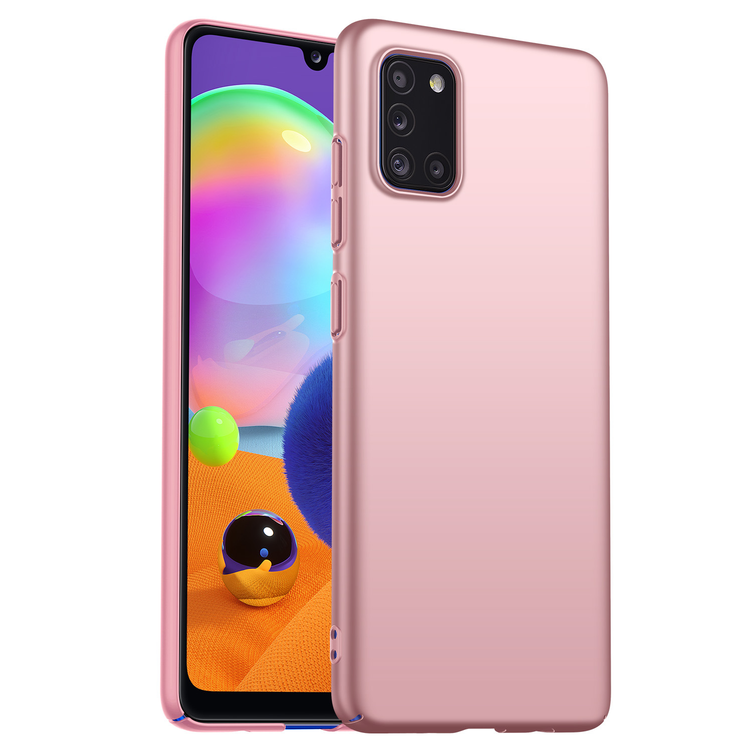 Galaxy A31 Case, RUILEAN Ultra Thin Matte Skin Anti-Fingerprint Rubber ...