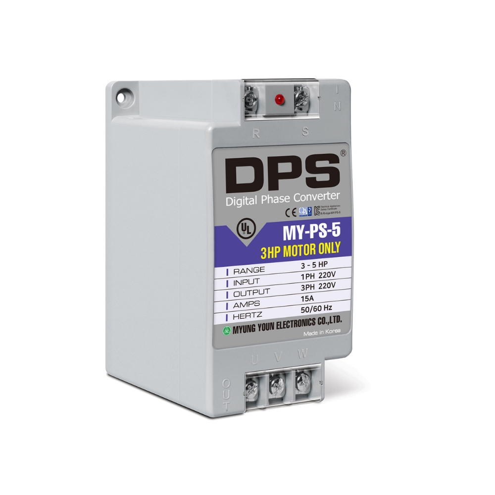 Single-Phase to 3-Phase Converter, MY-PS-5 model must be only used on ...
