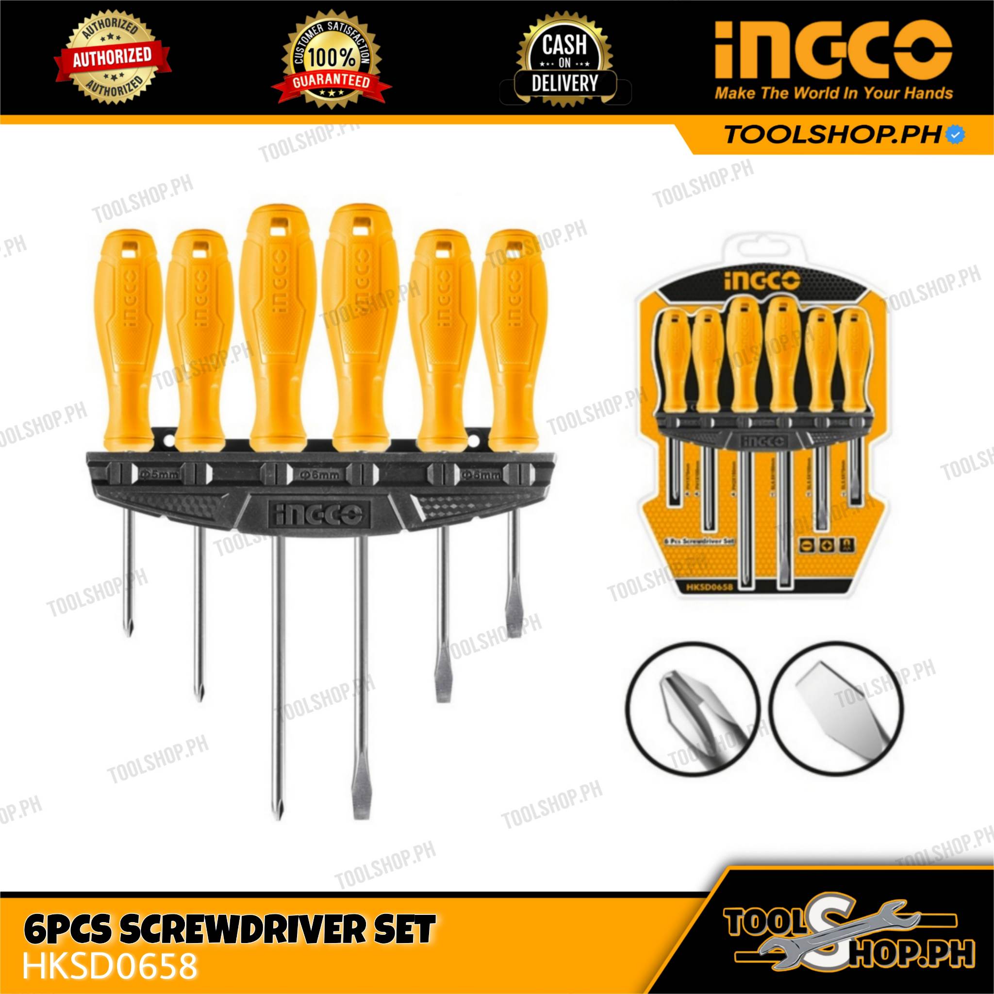 INGCO 6pcs screwdriver set HKSD0658 | Lazada PH