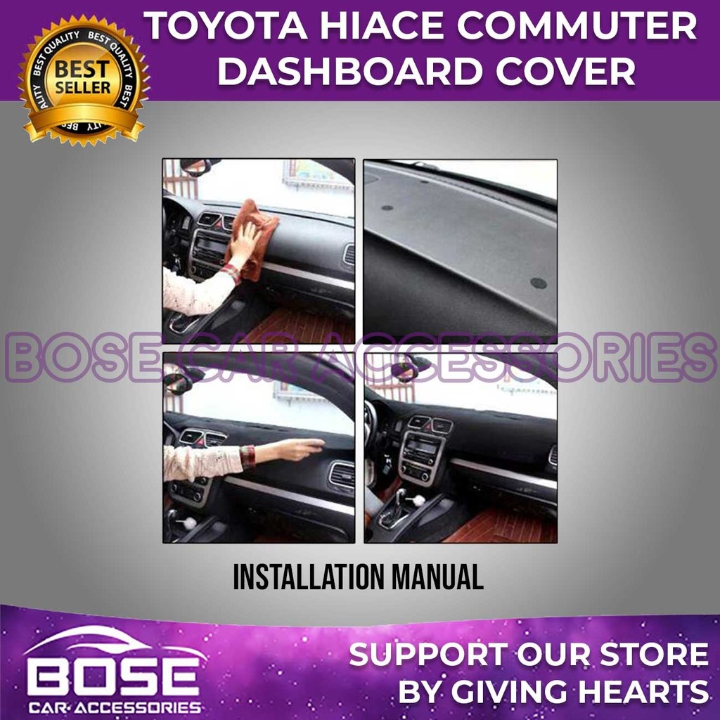 Dashboard Cover for Toyota Hiace Commuter 2005 - 2020 Dashmat Dash Mat ...