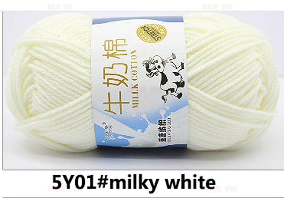SanYou Milk cotton yarn for crochet yarn 5Ply 50g Wool Knitting thread ...