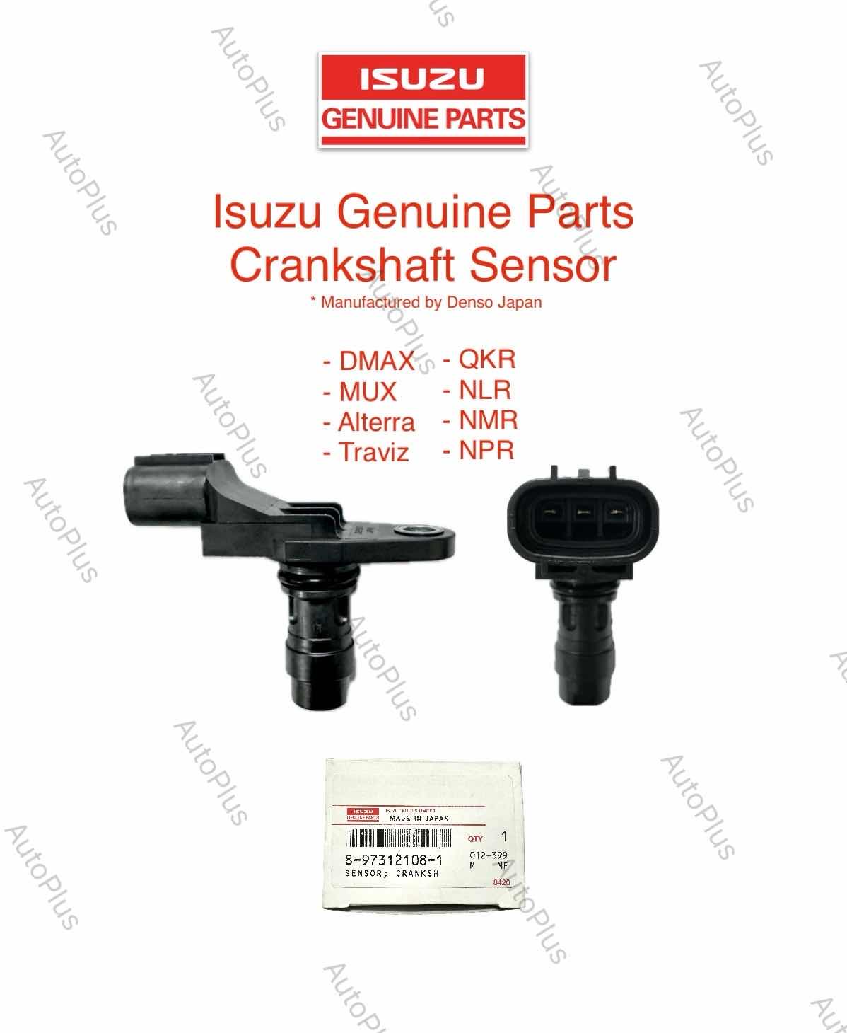 Isuzu Genuine Parts Crankshaft Sensor: DMAX MUX ALTERRA TRAVIZ NLR QKR ...