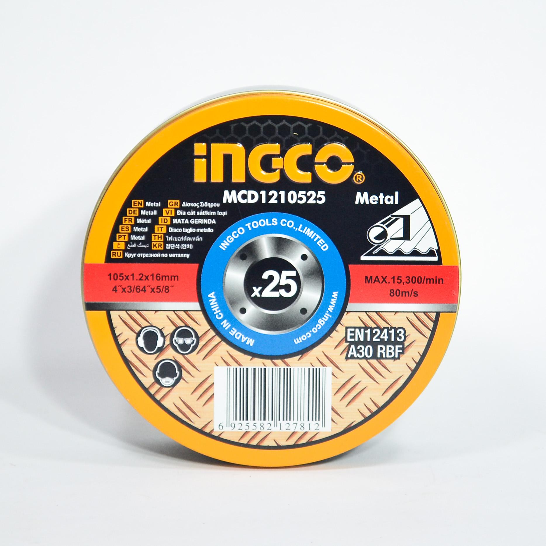 Ingco Abrasive Metal Cutting Disc 25pcs/Set (MCD1210525) | Lazada PH