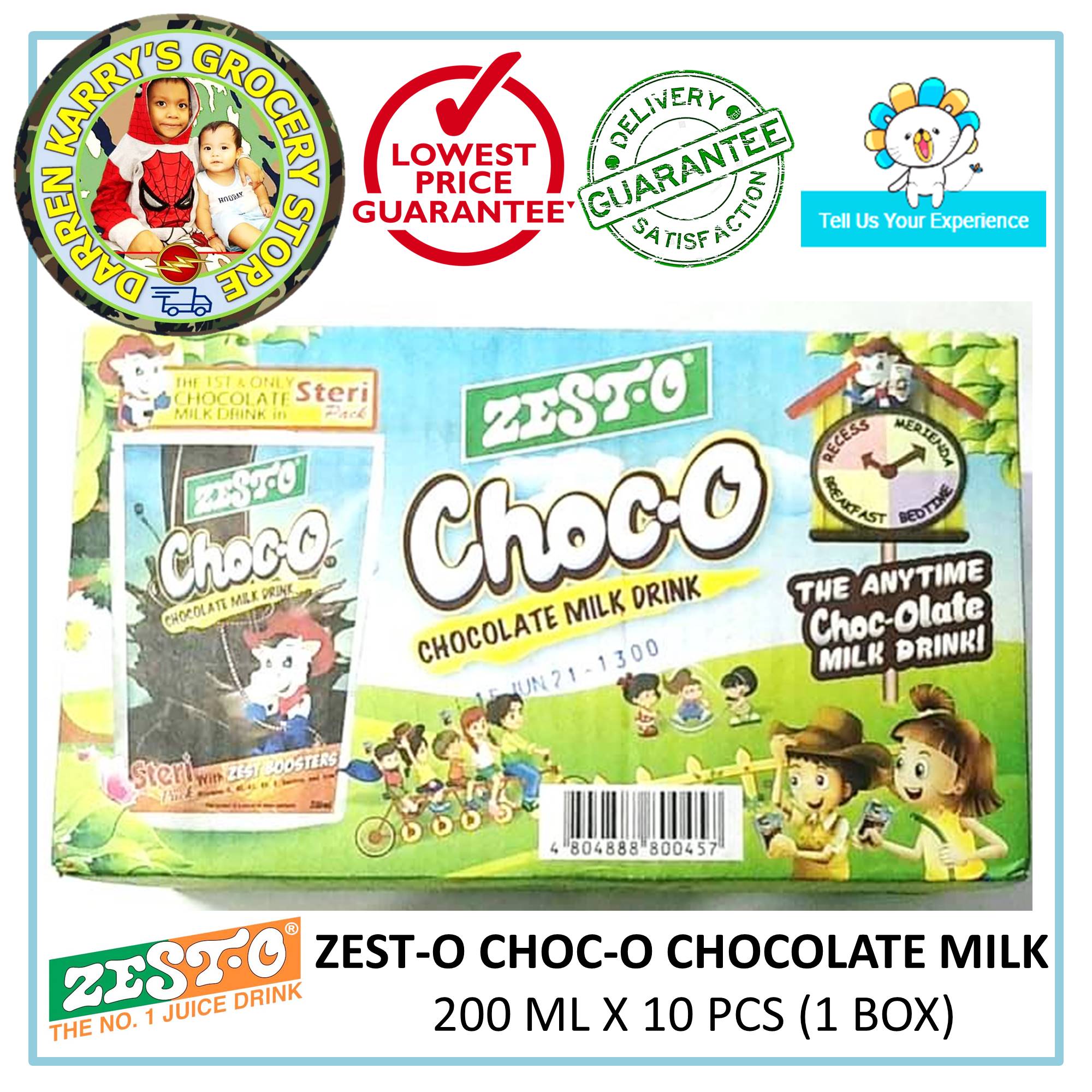 Zest-O Choc-O 1BOX (200 ml X 10 pcs/box) Chocolate Milk Drinks from ...