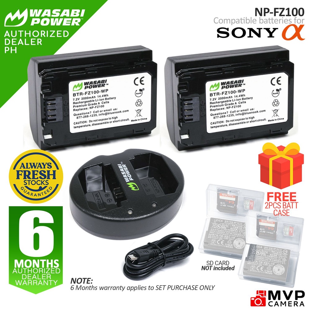 new WASABI POWER FZ100 Battery and DUAL USB Charger NP-FZ100 for Sony ...