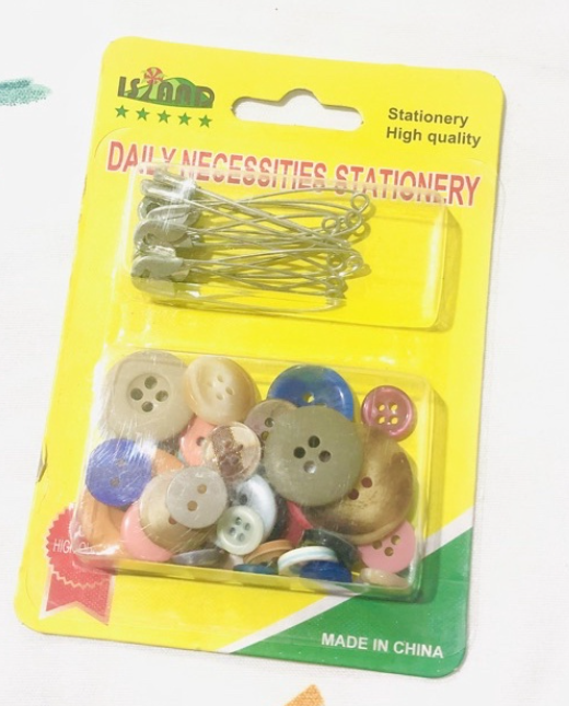 Buttons and Safety Pins Perdible Butones Set | Lazada PH