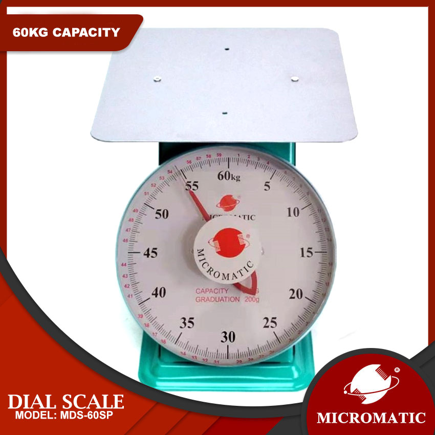 Micromatic MDS-60SP 60kg Capacity Stainless Steel Plate Dial Scale ...
