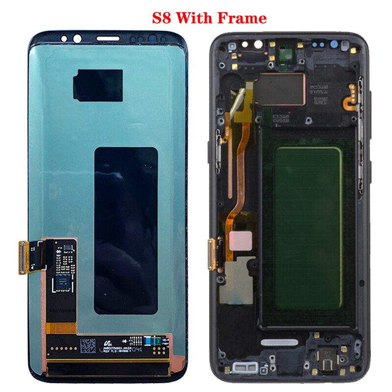 Original For Samsung Galaxy S8 LCD With Frame Super Amoled G950F G950U ...