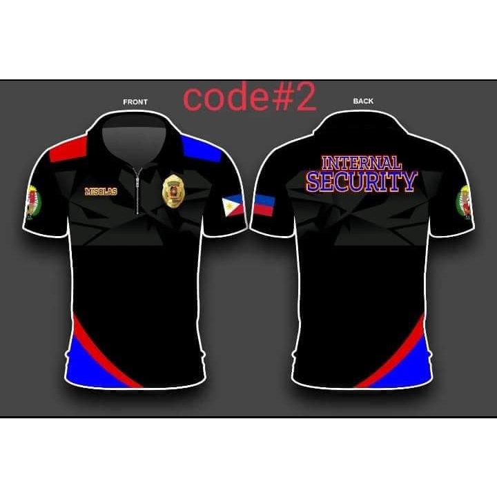 SECURITY GUARD DEFENDER Full Sublimation Polo Shirt Free Customization ...