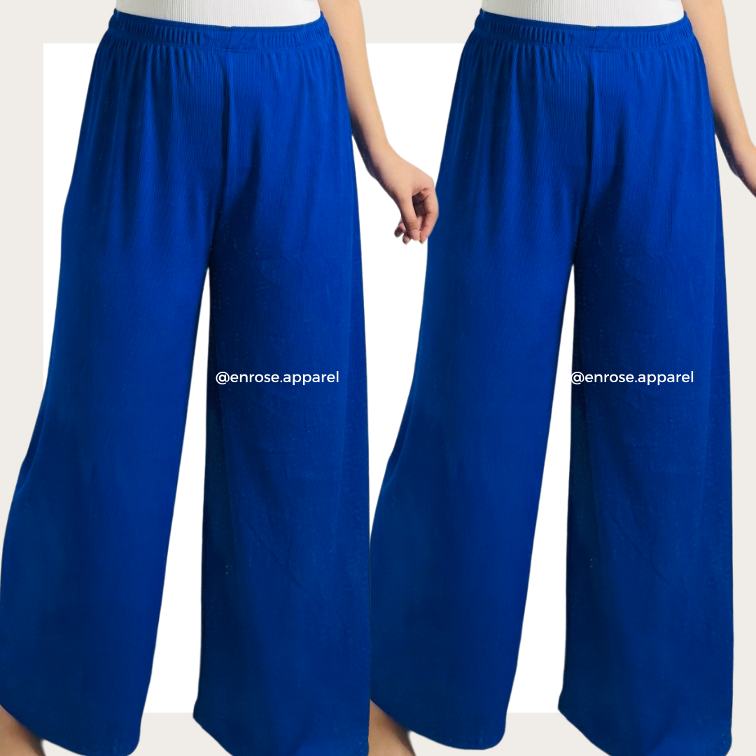 ERA ERIKKA L to 5XL PLUS SIZE Knitted High Waisted Wide Leg Straight Square Pants | Lazada PH