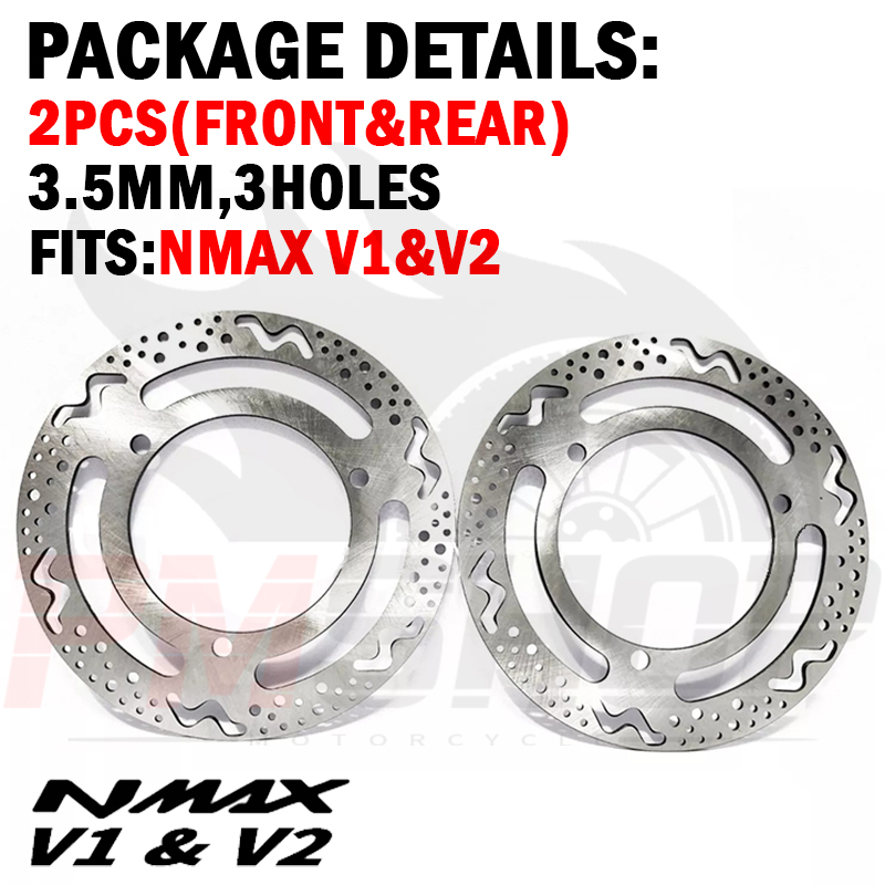 PMShop Nmax 155 Lighten Disc Brake Set For Nmax V2 Nmax V1 (Front and ...
