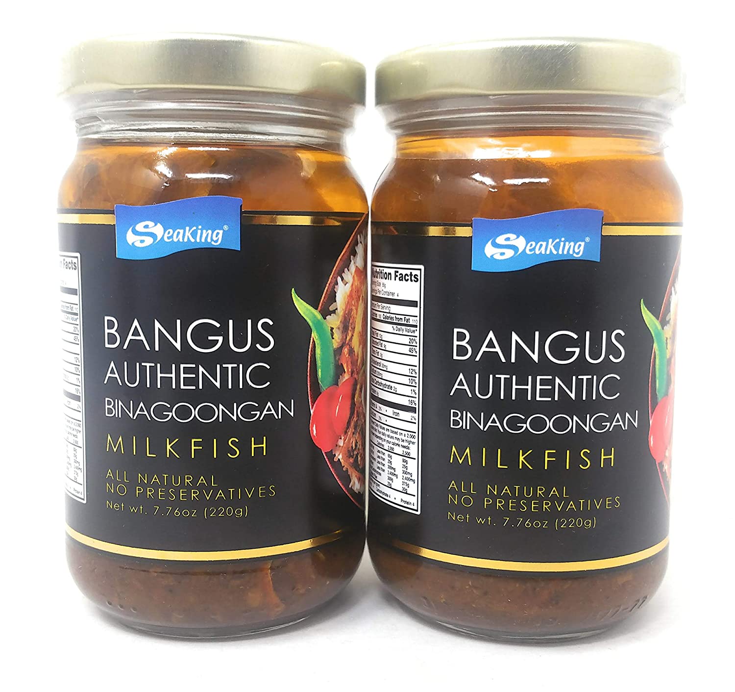 SEAKING BANGUS 220 GRAMS BUNDLE OF 2 [ CLASSIC ADOBO, SPANISH STYLE ...