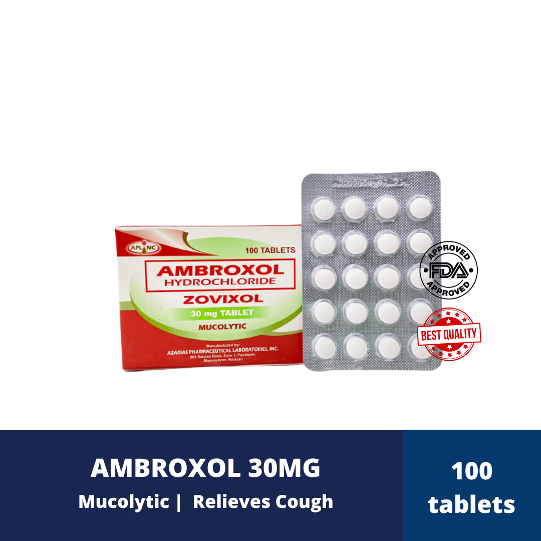 Ambroxole 30Mg | ZOVIXOL | 100 Tabs 1 box | Lazada PH
