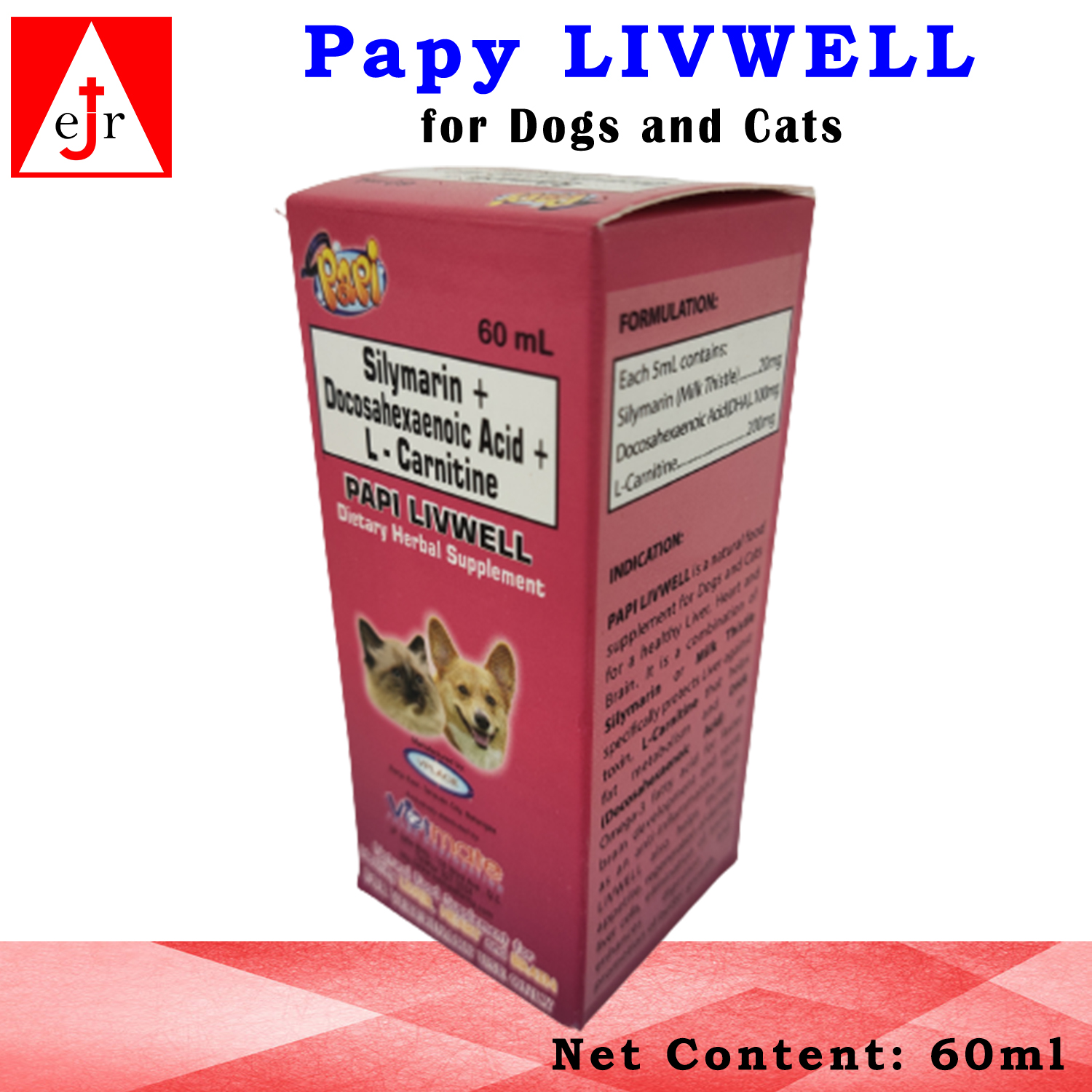 eJr Store – Papi LIVWELL 60ml Dietary Herbal Supplement for Dogs and ...
