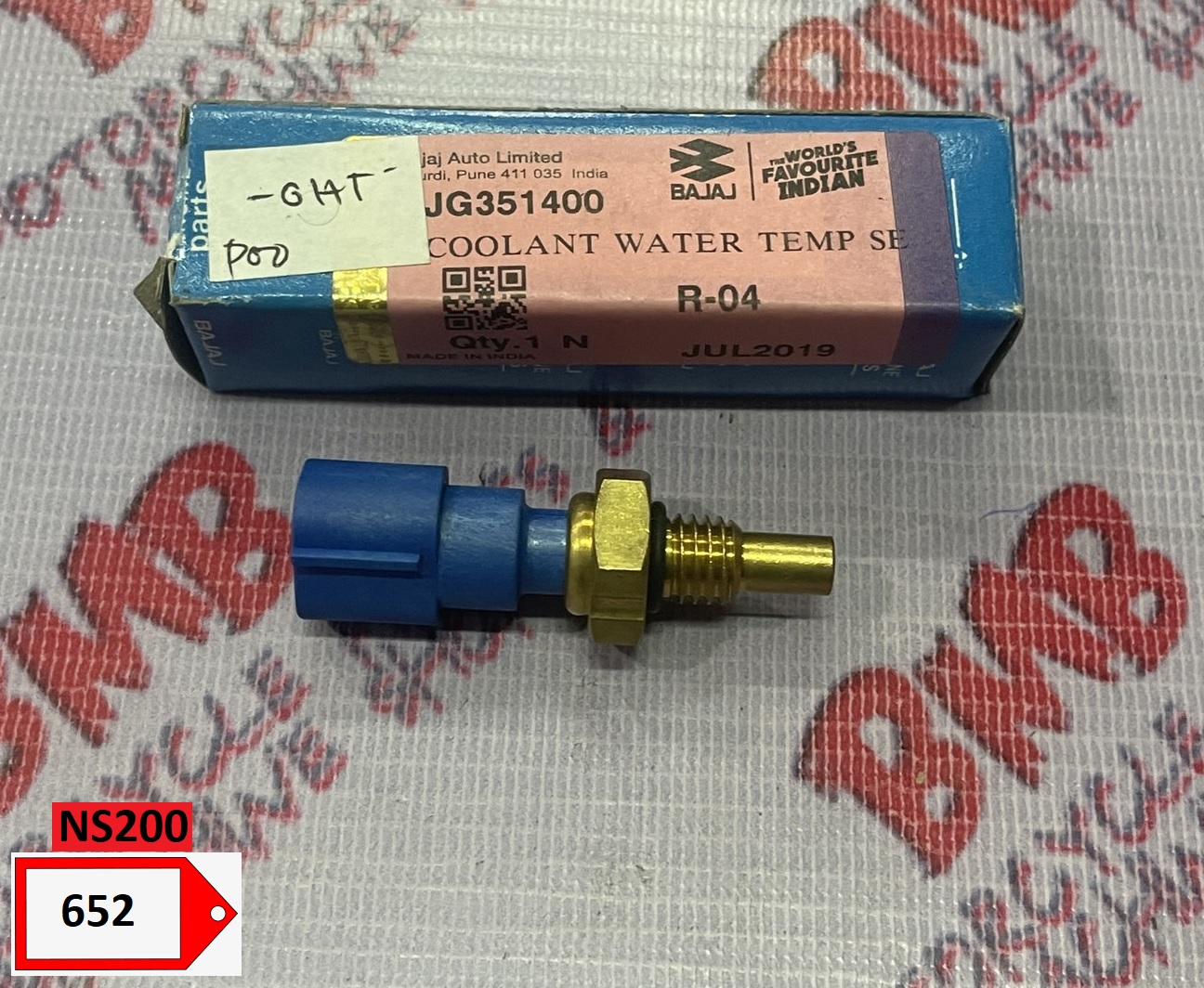 Coolant Water Temperature Sensor NS200 RS200 Dominar400 JG351400 ...
