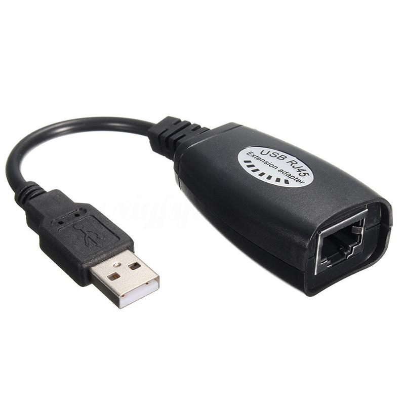 USB 2.0 to CAT5 CAT5e CAT6 RJ45 LAN Modem Extension Adaptor Cable ...
