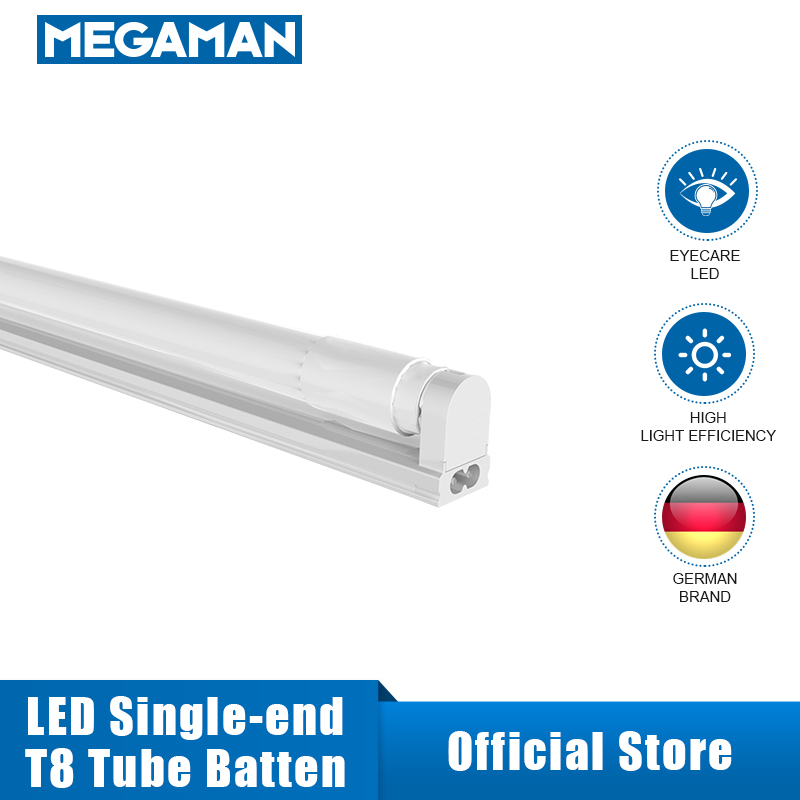 Megaman LED Connectable Glass Tube 9W18W 3000K 6500K T8 Batten Single ...