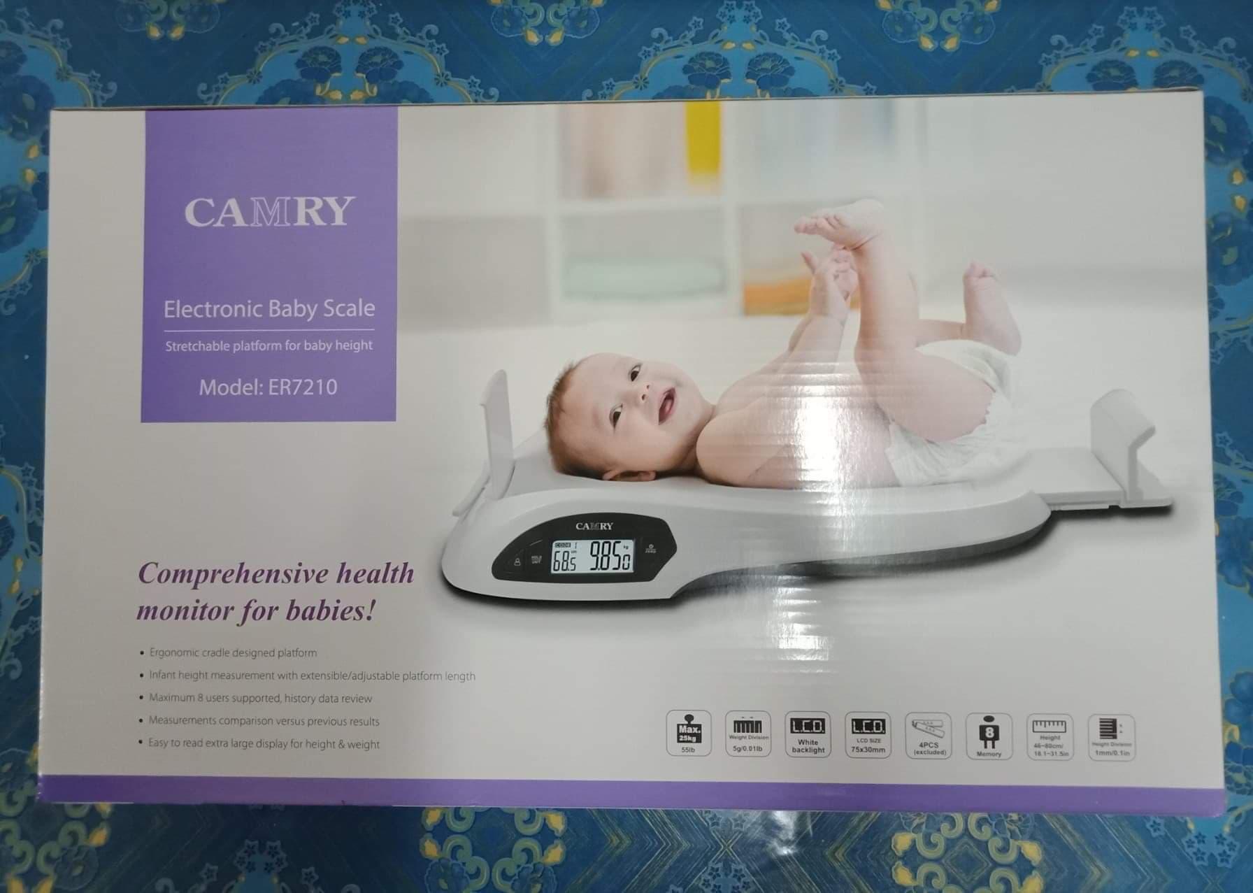 CAMRY Electronic Baby Scale Stretchable Platform For Baby Height ...
