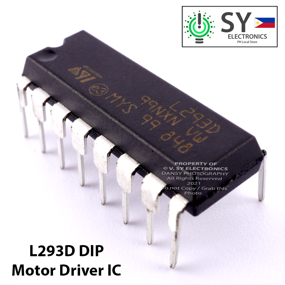 L293D DIP 16 pins DC Motor Driver IC L-293D L 293D Arduino | Lazada PH