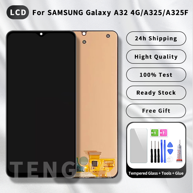 For SAMSUNG Galaxy A32 4G A325 A325F Lcd Display Touch Screen Assembly ...
