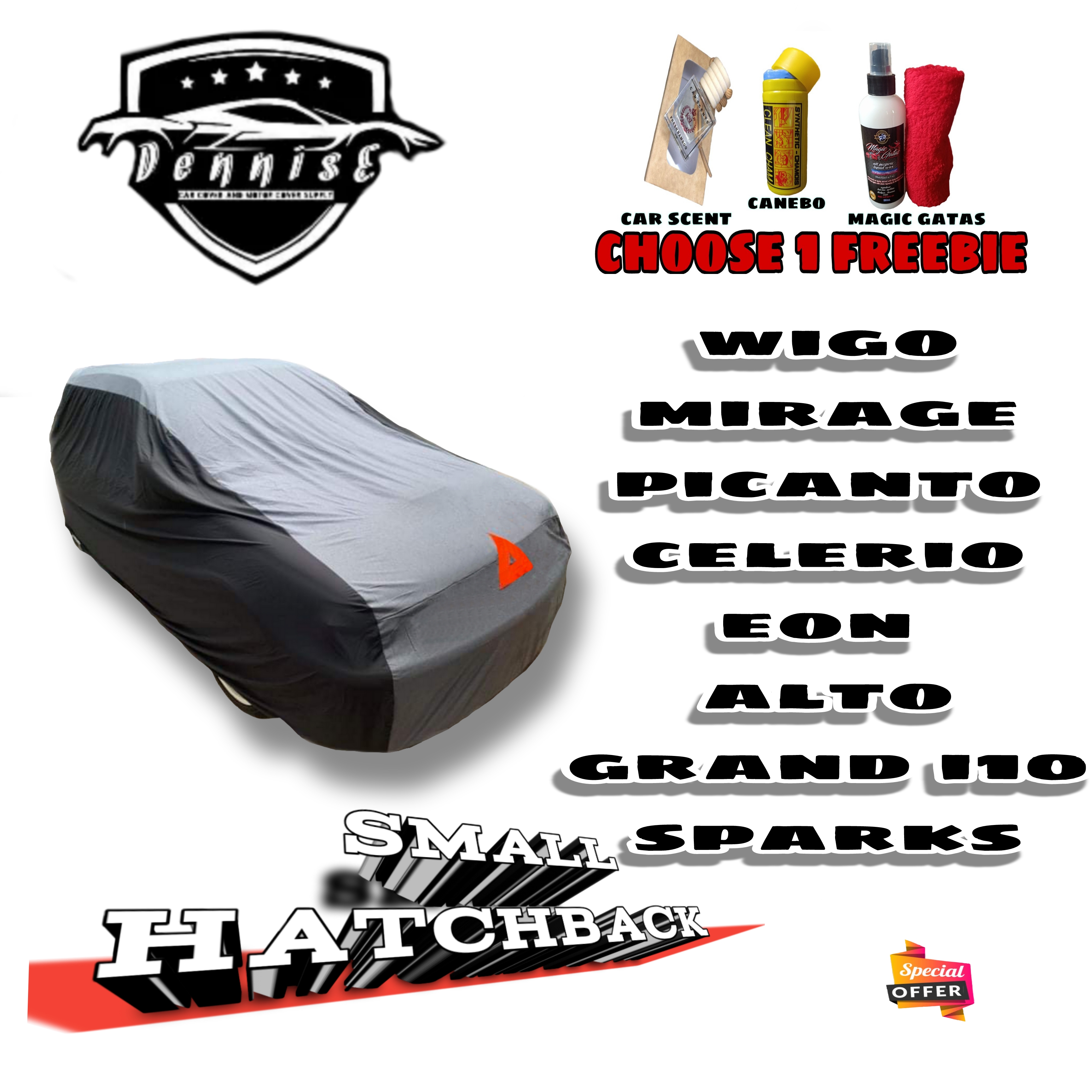 Small Hatchback Car Covers (Mirage Hatchback, Eon, Hyundai Getz ...