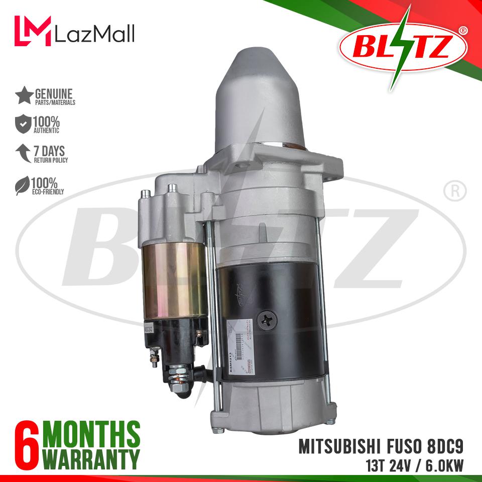 BLITZ STARTER ASSEMBLY MITSUBISHI FUSO 8DC9 13T 24V / 6.0KW 6 MONTHS ...