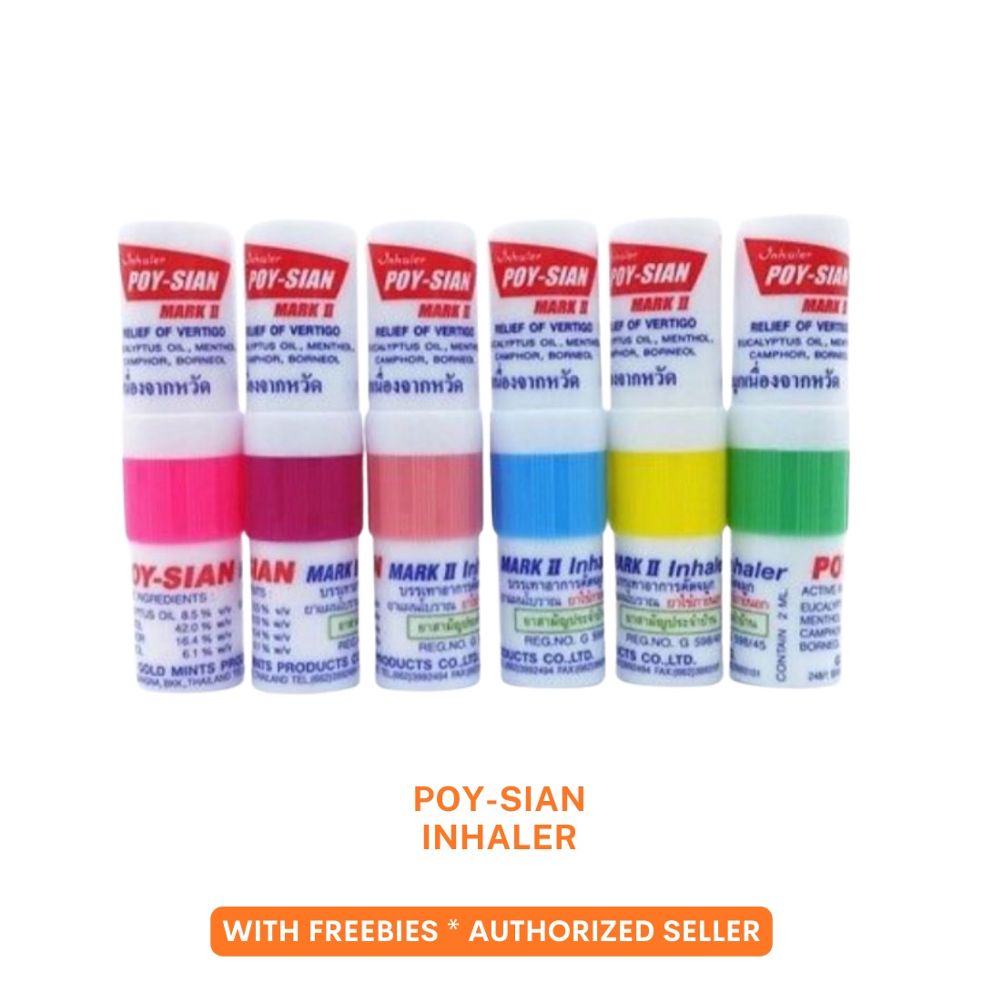 Thailand Inhaler Poy Sian 2in1 Inhaler/ Peppermint Field | Green Herb 2 ...