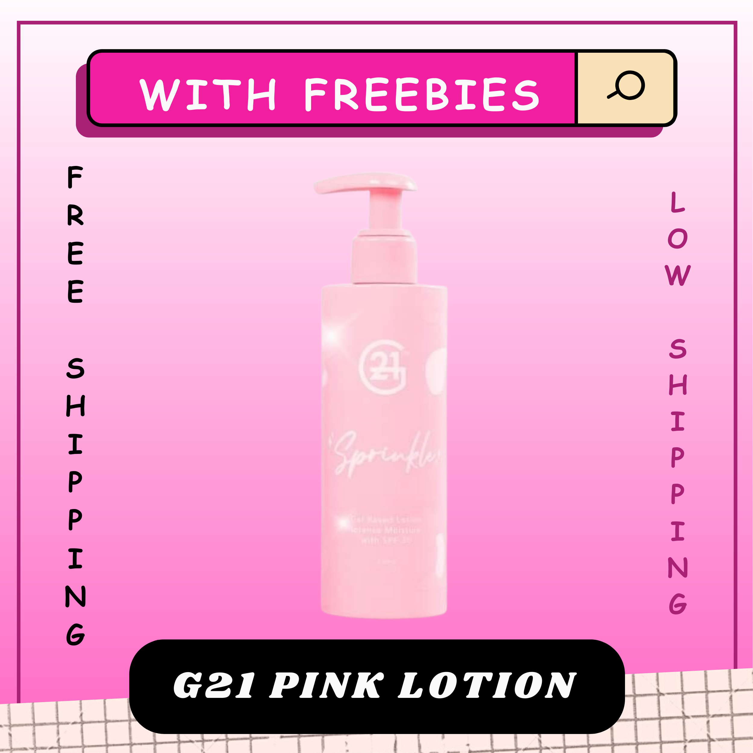 【With FREEBIES】 G21 Sprinkle Whitening Lotion Spf30 Gel Based Lotion ...