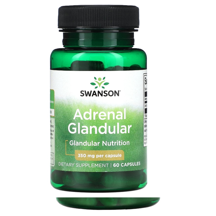 Swanson, Adrenal Glandular, 350 mg, 60 Capsules | Lazada PH