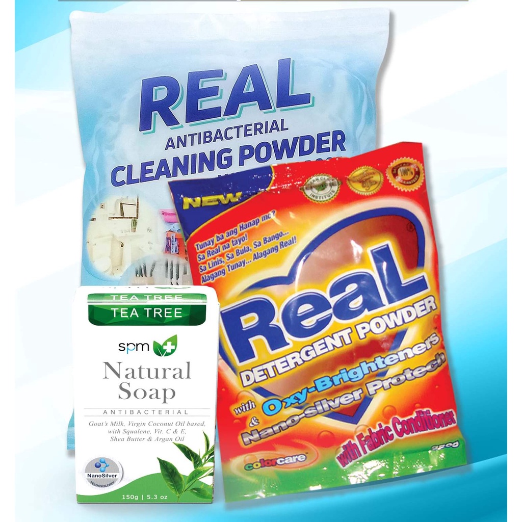 REAL Antibacterial Detergent 1kg + 350g + 150g Soap Bar | Lazada PH