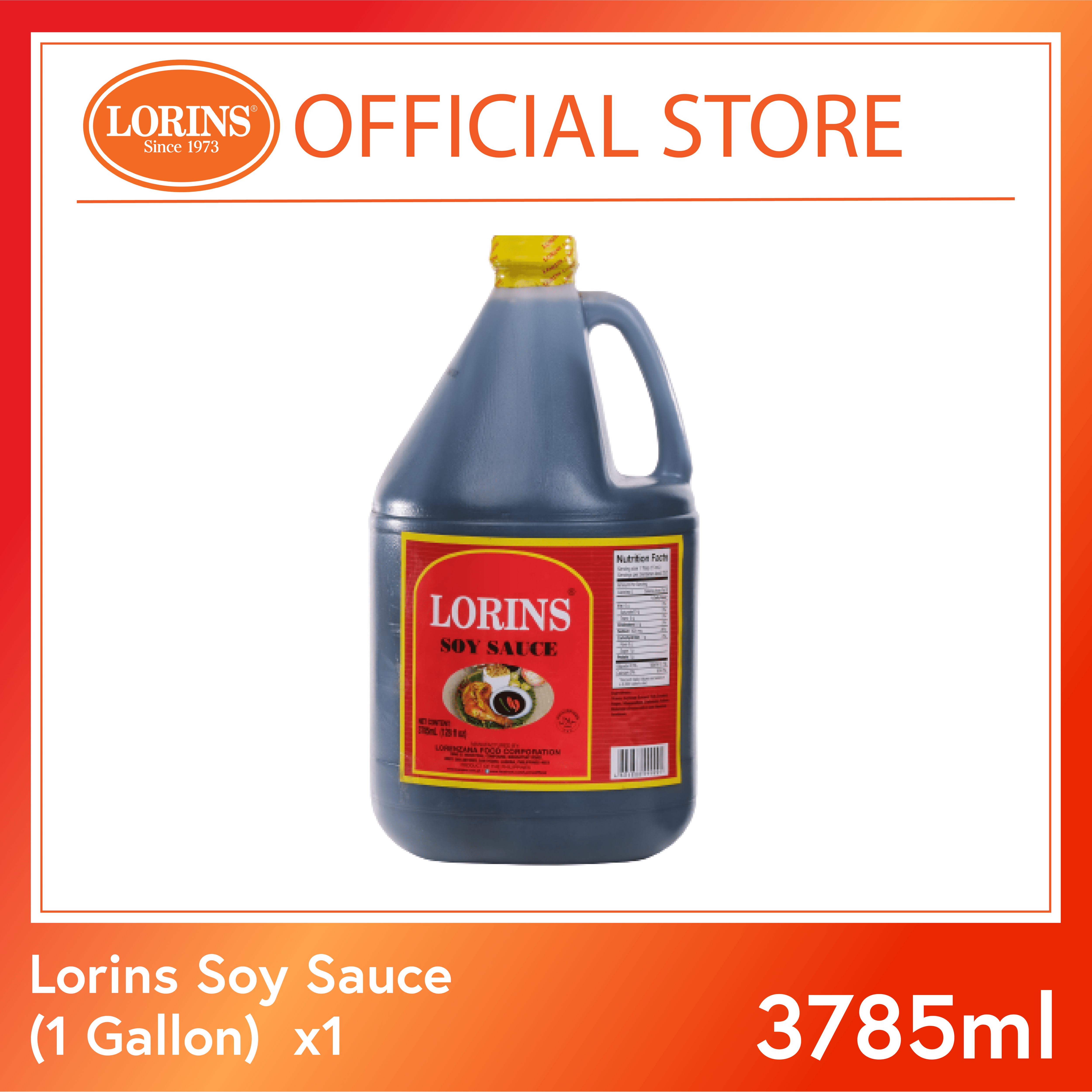 Lorins Toyo (Soy Sauce) 1 Gallon | Lazada PH