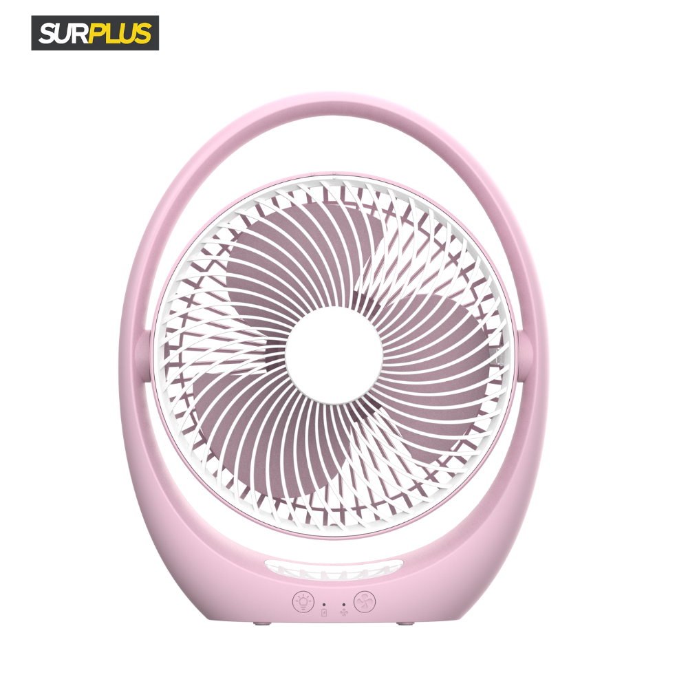 Surplus Firefly Rechargeable 7" Fan with Night Light | Lazada