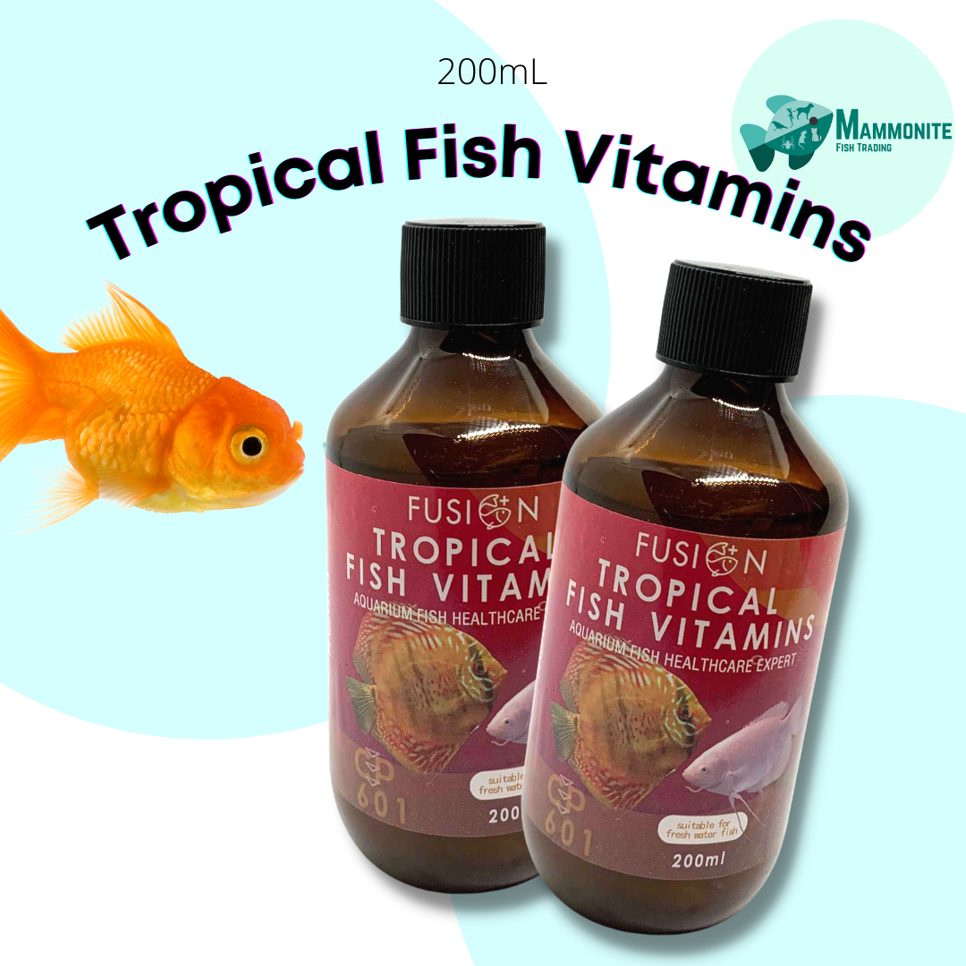 Aquarium Fusion Tropical Fish Vitamins and Amino Nutrients Color ...
