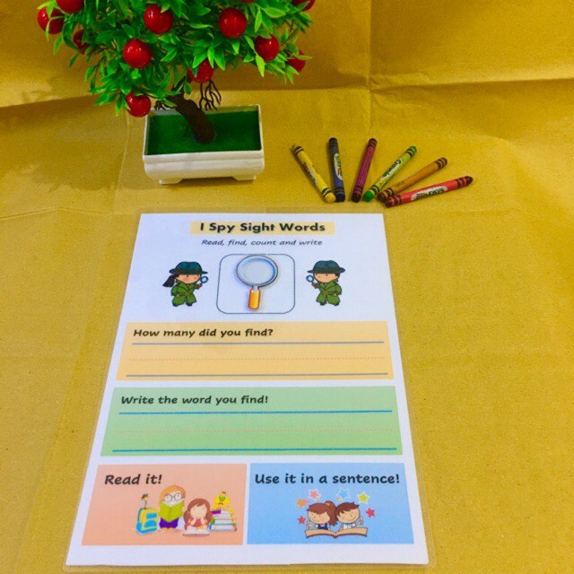 I Spy Sight Words Fully Laminated | Lazada PH