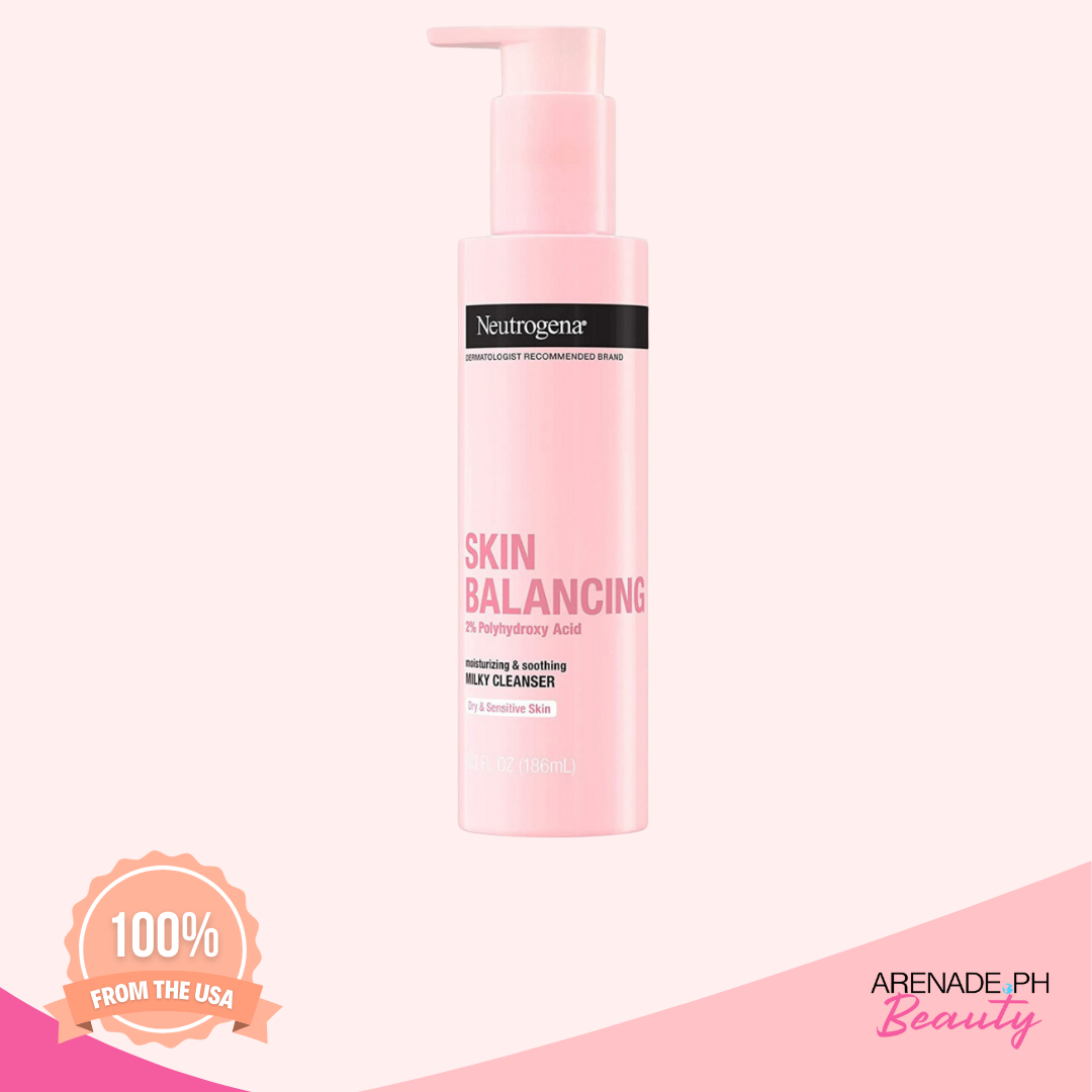 Neutrogena Skin Balancing Milky Cleanser 2% Polyhydroxy Acid for Dry ...