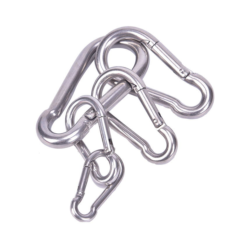 [Shelleys] 304 Stainless Steel Spring Carabiner Snap Hook Keychain ...