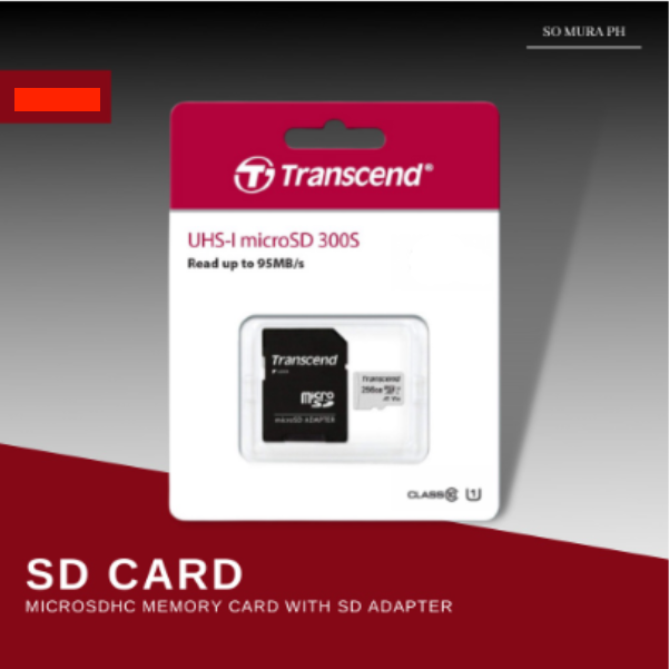 Transcend Class 10 UHS-I microSD 300S 128GB 256GB Memory Card with SD ...