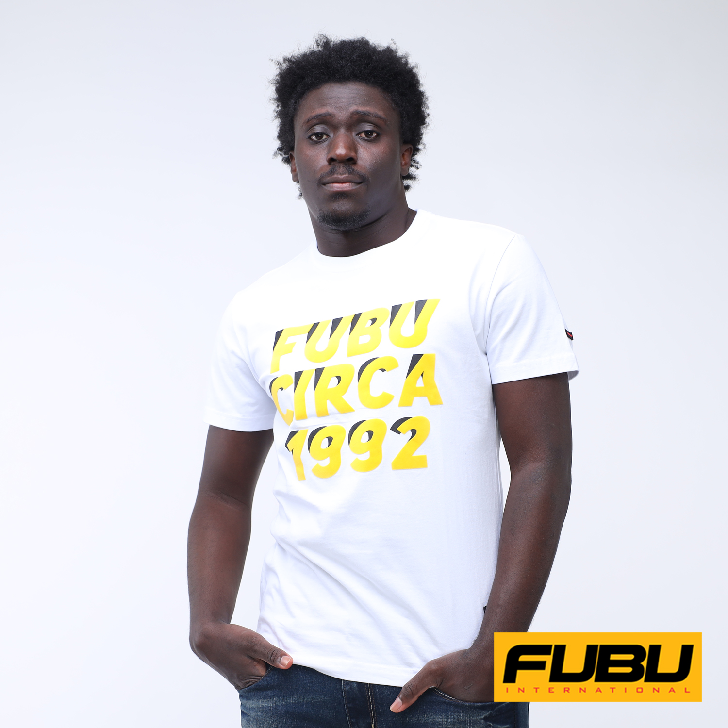Fubu Round Neck Regular Fit FBT01A-2797 (White) | Lazada PH