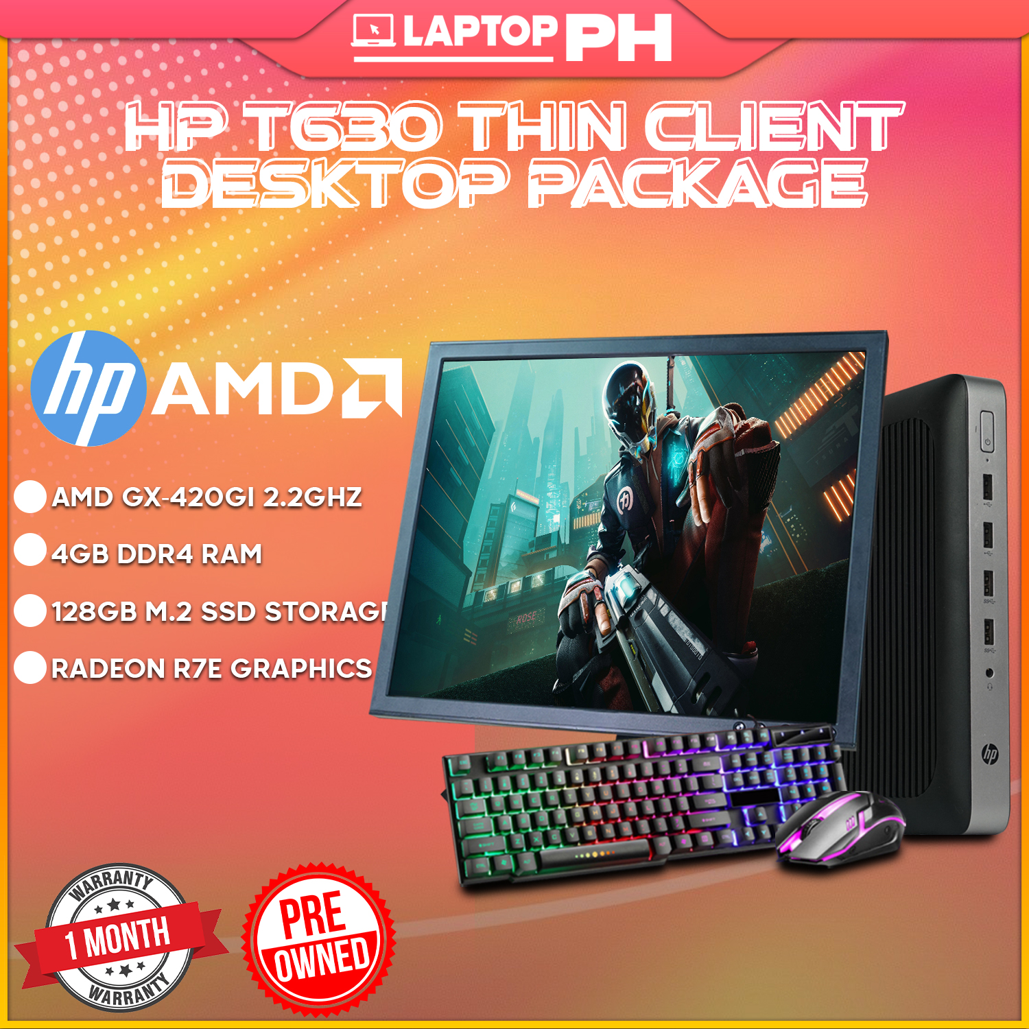 HP Thin Client T620 / T630 Desktop Package | AMD G Series Processor 4GB ...
