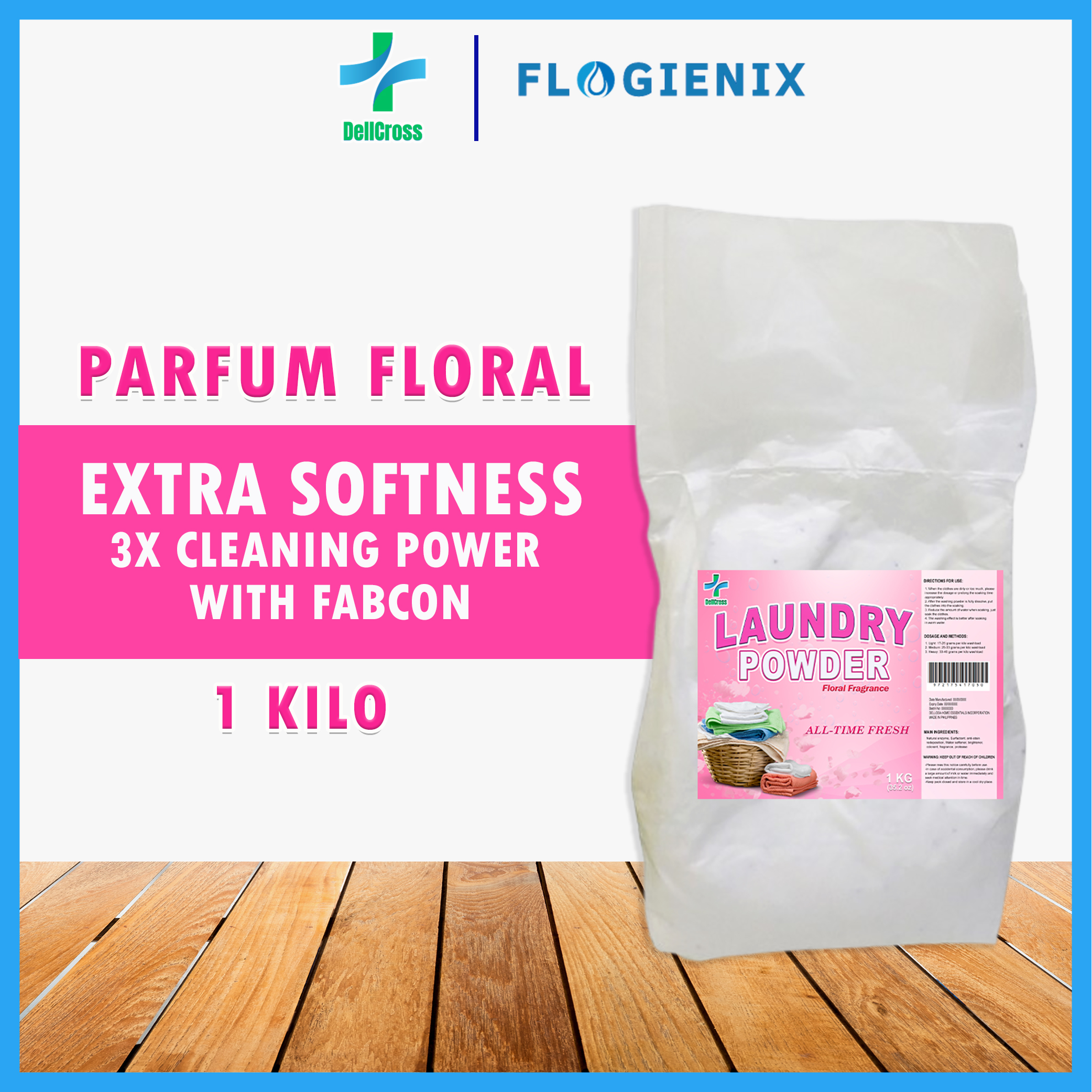 FLOGIENIX POWDER DETERGENT UP TO 3X POWERFUL CLEANING with FABCON ALL ...