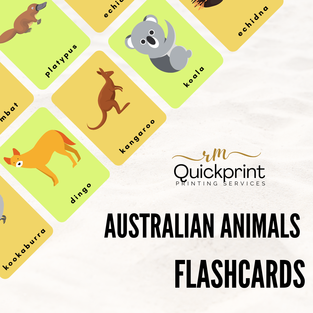 Australian Animals Flash Cards at Joann Robertson blog
