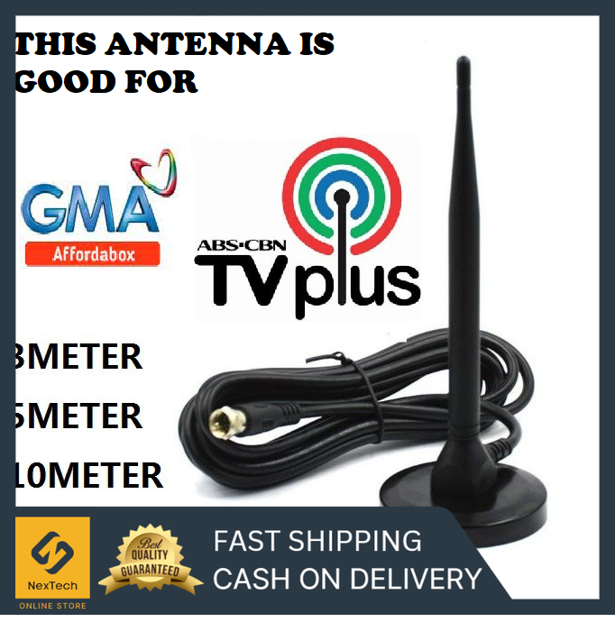 GMA AFFORDABOX AND ABS CBN TV PLUS ANTENNA 3M 5M 10M 15M 20M | Lazada PH