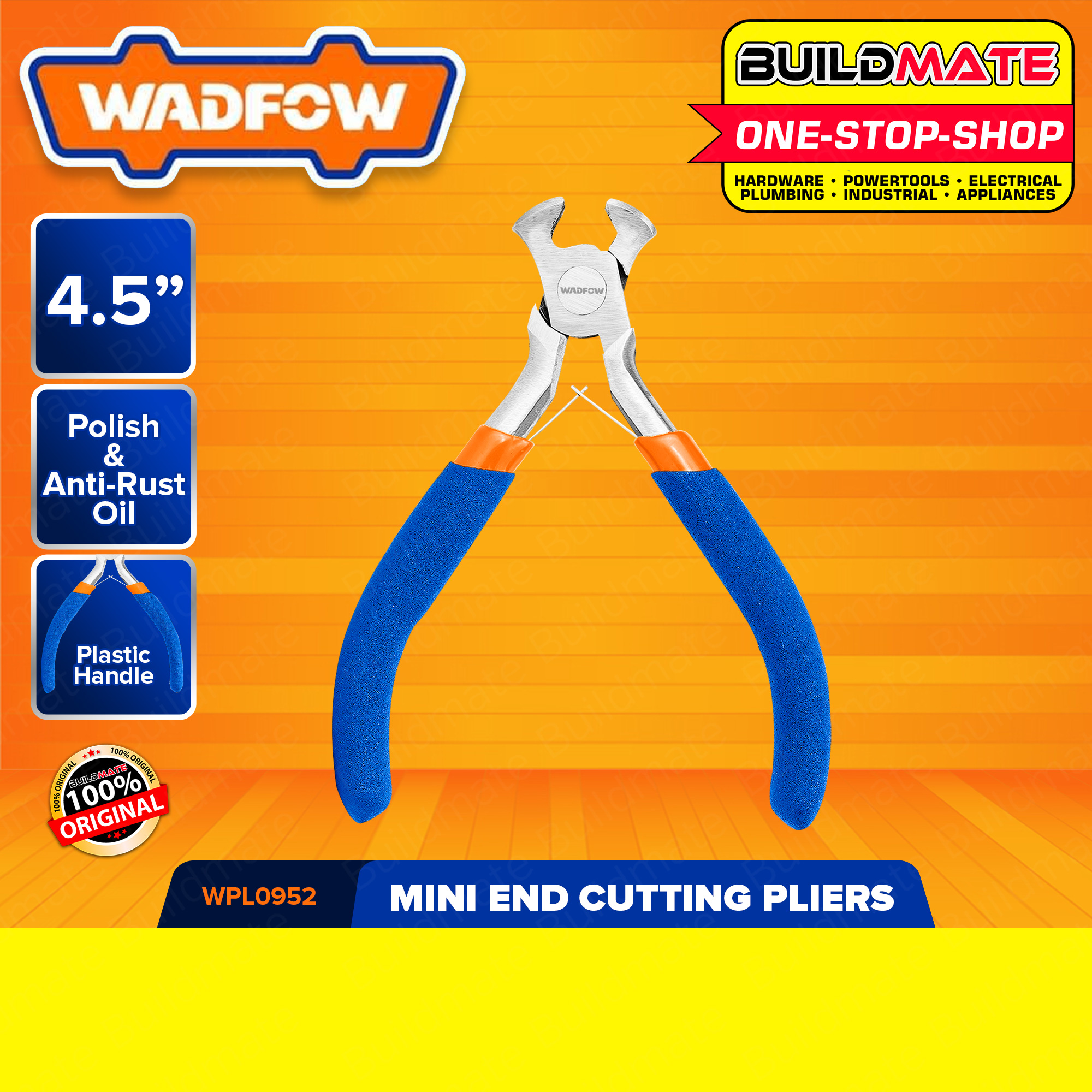 WADFOW Mini End Cutting Pliers 115mm 4.5" Inches Polish And Anti-Rust ...