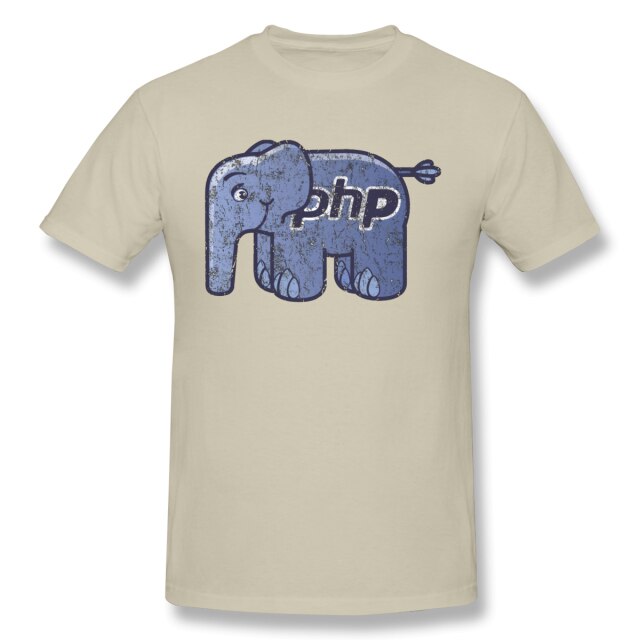 Vintage PHP ElePHPant โลโก้ตลก Programmer T เสื้อเสื้อผ้าแนวสตรีทไซส์ ...