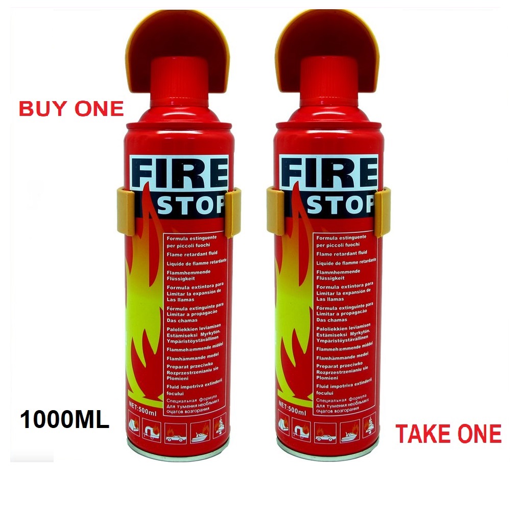 Buy One Take One Mini Car Fire Stop Fire Extinguisher 1000ML | Lazada PH