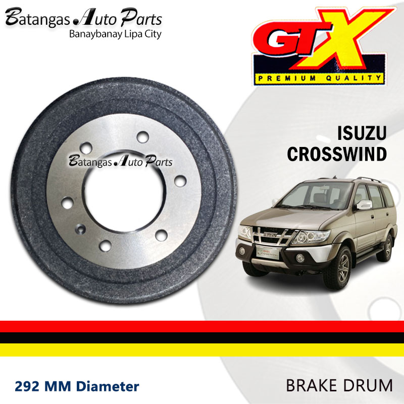 BRAKE DRUM ISUZU CROSSWIND 6 STUD GTX | Lazada PH