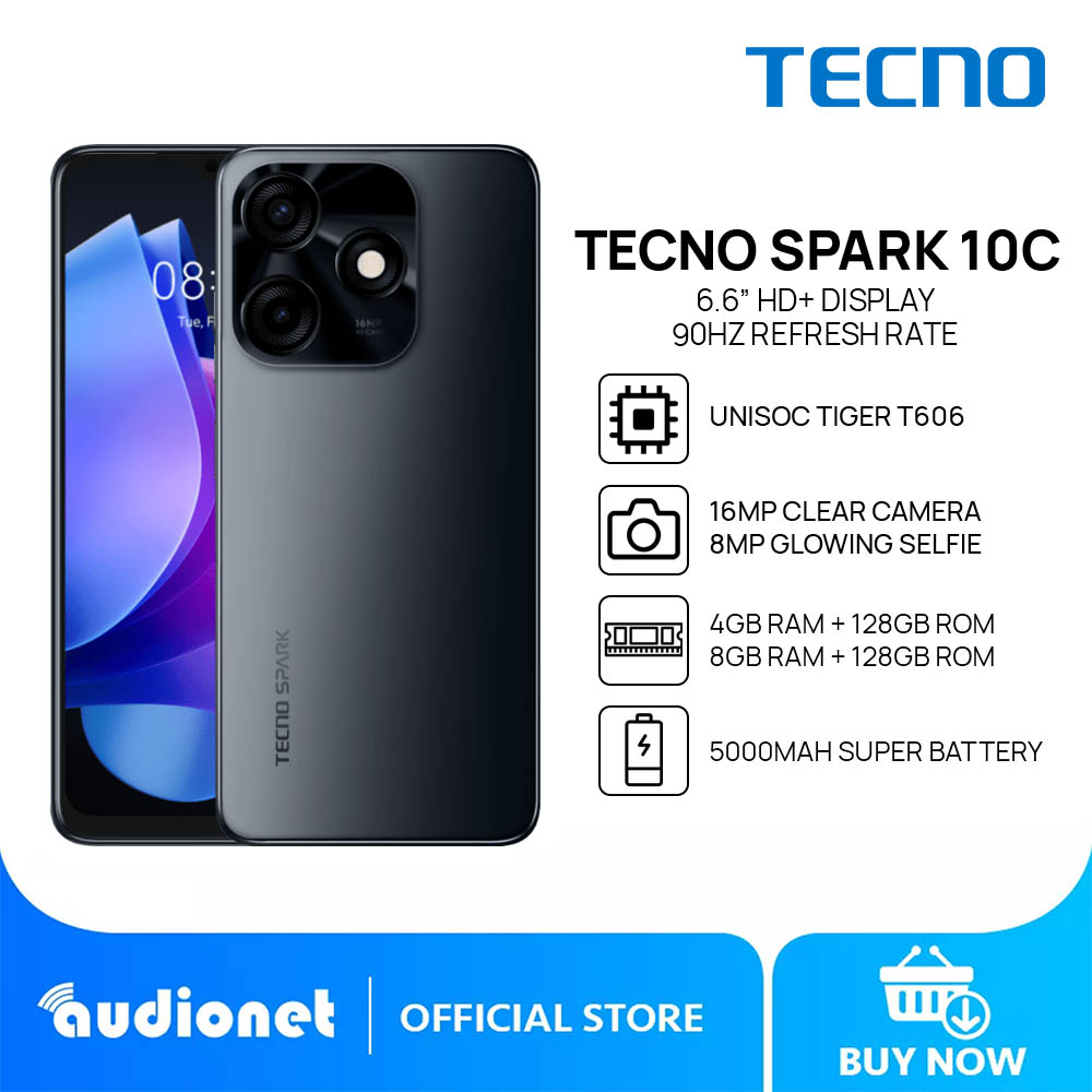 Tecno Spark 10C Smartphone | 4GB+128GB/8GB+128GB | Unisoc Tiger T606 ...