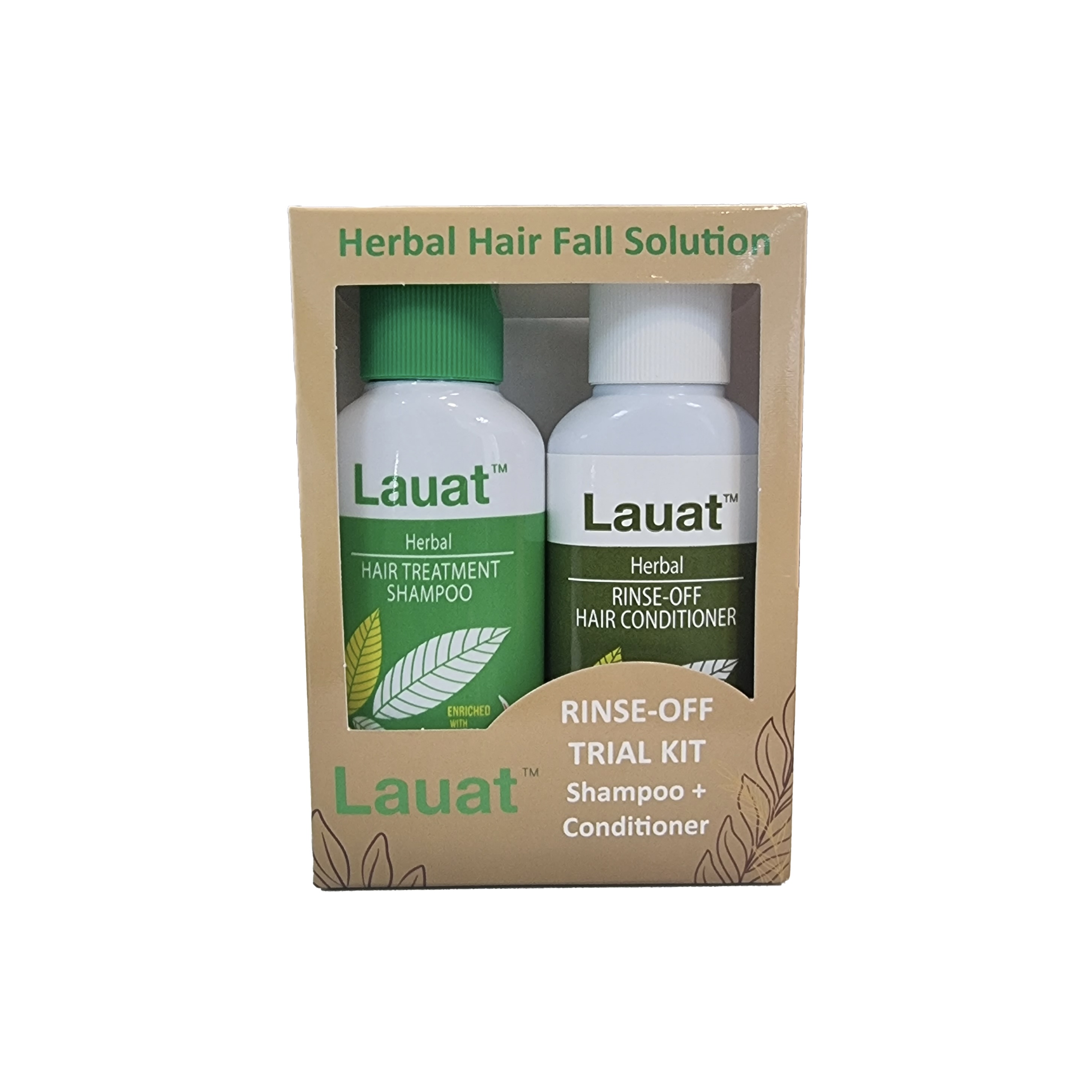LAUAT Rinse-off Trial Kit (Shampoo 60ml + Conditioner 60ml) Promo Pack ...
