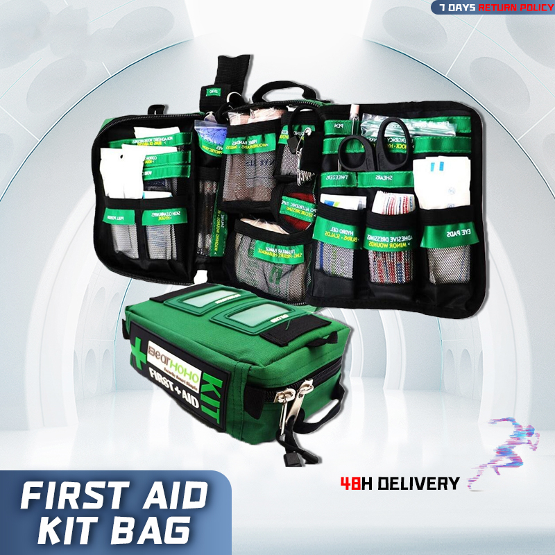 165-Piece Emergency Rescue First Aid Kit Bag For Workplace Outdoors Car ...